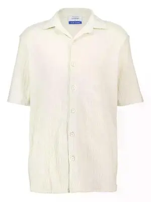 Off-White Logo Terry Bowling Shirt - Neutrals