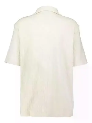 Off-White Logo Terry Bowling Shirt - Neutrals
