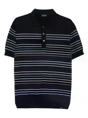 Paul & Shark Striped Polo Shirt - Blue