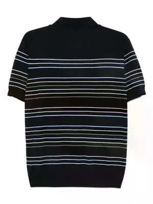 Paul & Shark Striped Polo Shirt - Blue