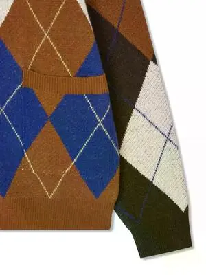STUDIO TOMBOY Argyle-pattern Cardigan