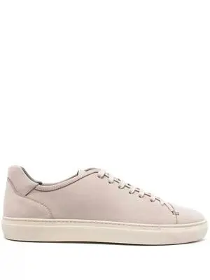 Corneliani Nubuck Leather Lace-up Sneakers - Neutrals