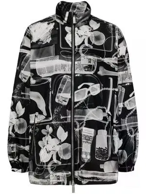 Off-white Zip Up Jackets For Men