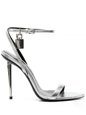 TOM FORD Padlock-detail Metallic Sandals