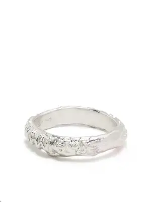 ALIGHIERI Tempo Engraved Sterling Ring - Silver