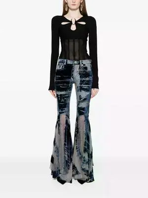 Roberto Cavalli Cut-out Knit Top
