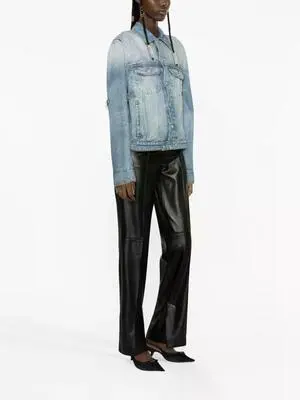 COURREGES Strap-embellished Denim Jacket