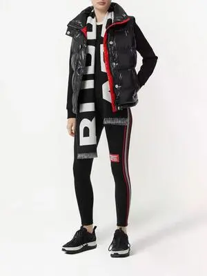 Burberry Logo-jacquard Wool Scarf