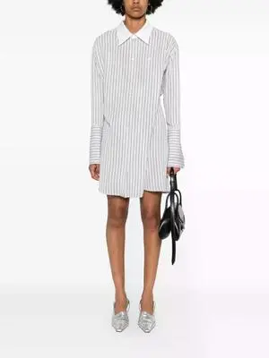 COURREGES Striped Button-up Shirt
