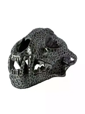 PARTS OF FOUR Leopard Skull Centrepiece - Silver