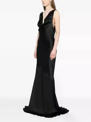 Kiki De Montparnasse Silk Cowl Neck Dress