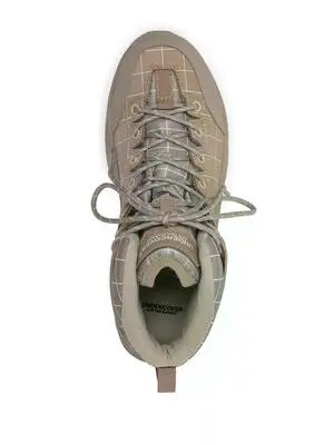 Undercover Lace-up Ankle Boots - Brown