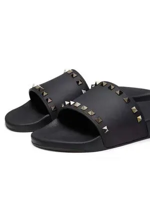 Valentino Garavani Rockstud Slide Sandals