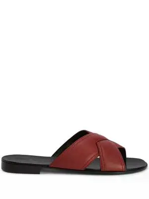 GIUSEPPE ZANOTTI Flavio Crossover-strap Sandals - Red
