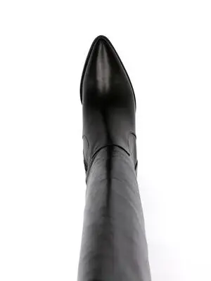 Michael Kors Knee-high Block Heel Pointed Toe Boots