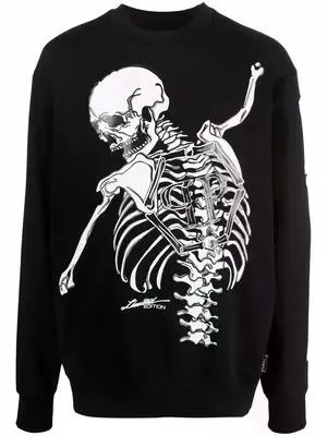 Philipp Plein Skeleton Print Sweatshirt