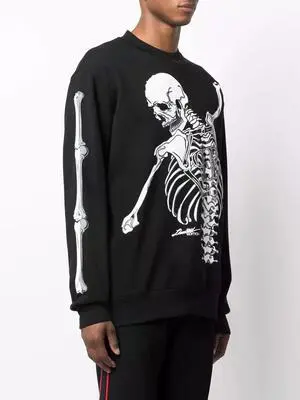 Philipp Plein Skeleton Print Sweatshirt
