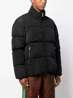 Palm Angels Logo-embroidered Padded Jacket