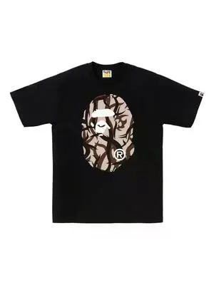A BATHING APE Camo Big Head T-shirt - Black