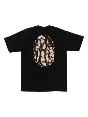 A BATHING APE Camo Big Head T-shirt - Black