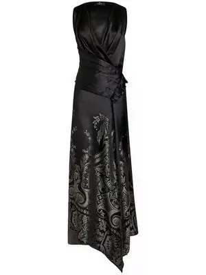Etro Jacquard Silk Maxi Dress