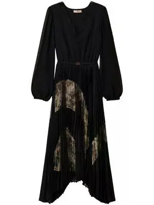 TWINSET Pleated Georgette Dress