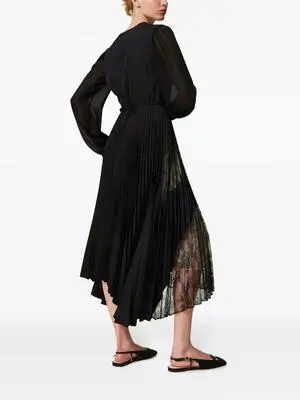 TWINSET Pleated Georgette Dress