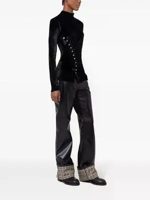 Rabanne Draped Velvet Top