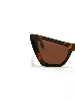 Off-White Edvard Cat-eye Sunglasses - Brown