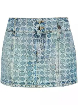 Amiri Denim Mini Skirt