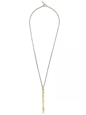 PARTS OF FOUR Sterling Plate Necklace - Silver
