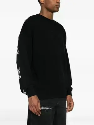 Palm Angels Monogram-print Crew-neck Jumper