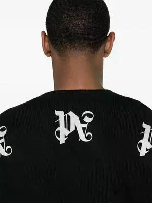 Palm Angels Monogram-print Crew-neck Jumper