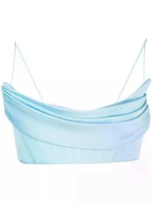 Alex Perry Draped Cropped Corset