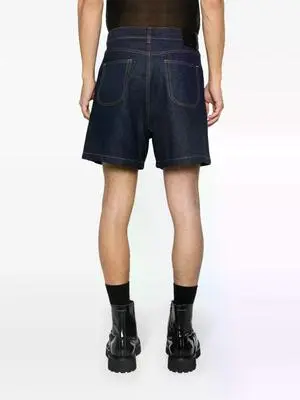 Off-White Logo-patch Cotton Denim Shorts