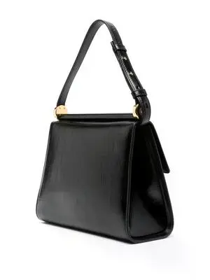 JIL SANDER Logo-print Shoulder Bag - Black