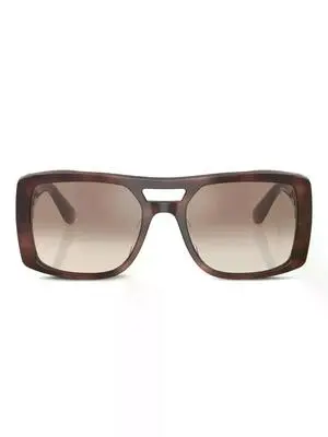 Brunello Cucinelli Square-frame Sunglasses - Brown