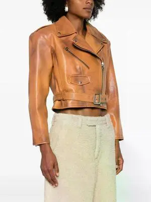 Giuseppe Di Morabito Spray-paint Effect Biker Jacket