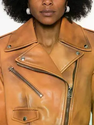 Giuseppe Di Morabito Spray-paint Effect Biker Jacket
