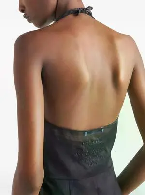 Prada Re-edition 1995 Organza Halterneck Dress