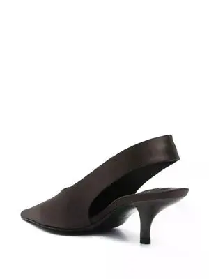 TOTEME 55mm Classic Satin Pumps - Brown