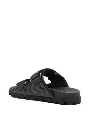 Miu Miu Matelassé Leather Sandals