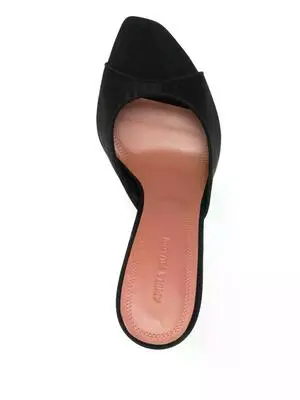 Amina Muaddi Alexa Sandals - Black