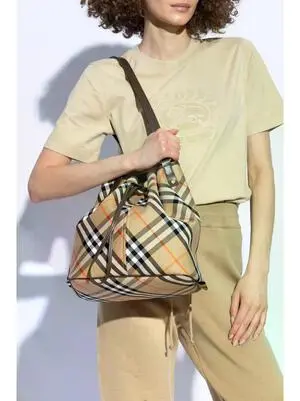 Burberry Vintage Check Bucket Shoulder Bag