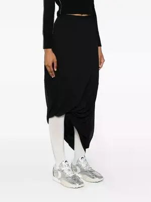 MAISON MARGIELA Asymmetric Draped Midi Skirt