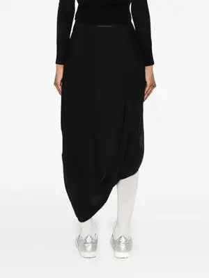 MAISON MARGIELA Asymmetric Draped Midi Skirt