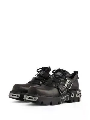 Rabanne X New Rock Leather Derby Shoes