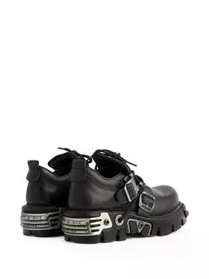 Rabanne X New Rock Leather Derby Shoes