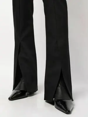 Off-White Tech Drill Flared Trousers - Black