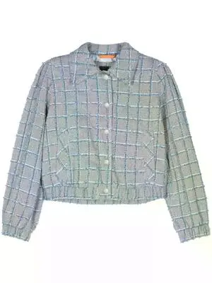 BOSS Check-pattern Tweed Jacket
